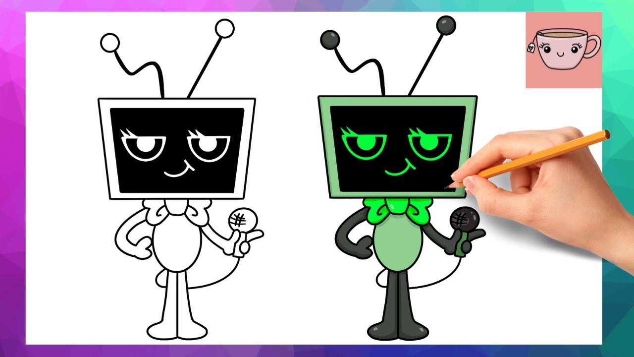 How To Draw Vee from Dandy's World | Easy Drawing Tutorial