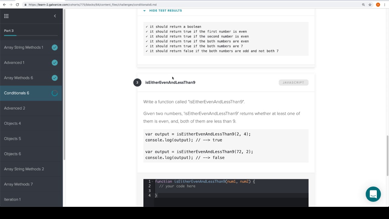 Module 1 - Conditionals 6