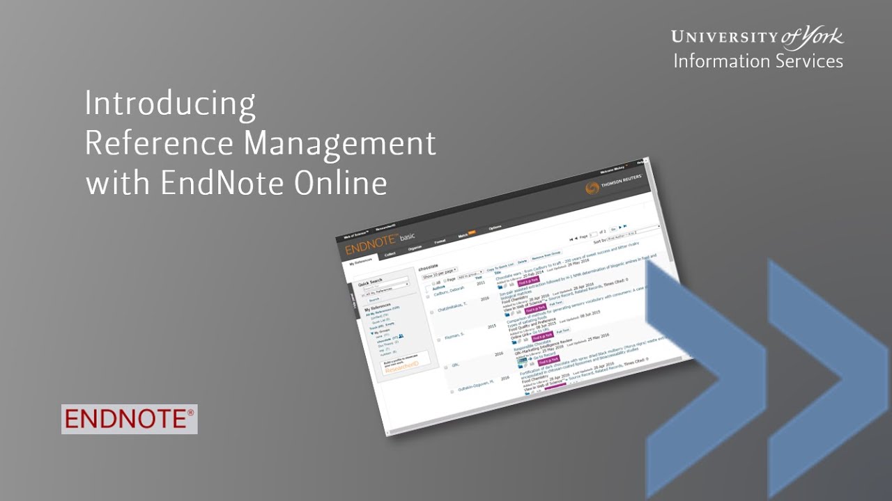 EndNote Online Introduction