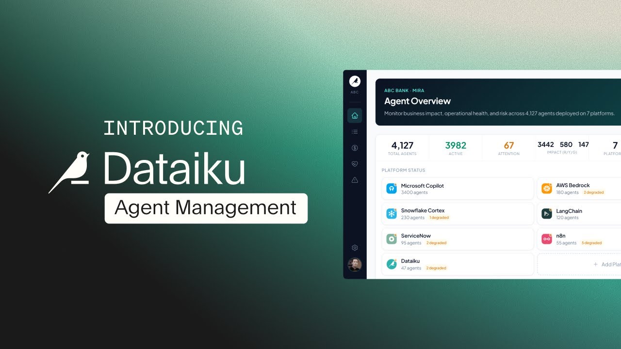 Meet Dataiku Agent Management