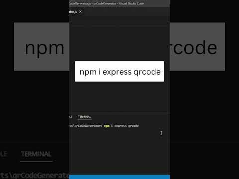 Create QRCode Generator using NodeJS
