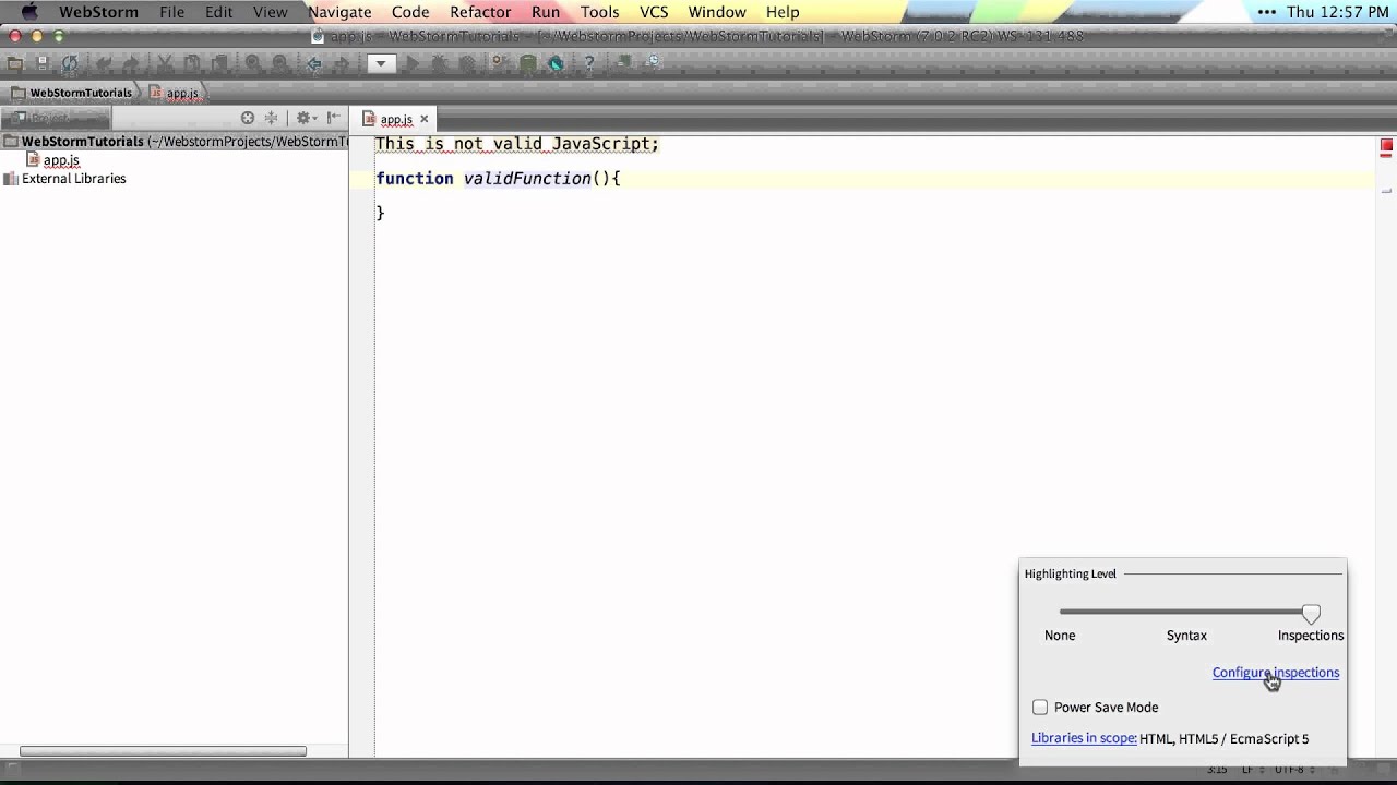 Live Code Analysis - WebStorm Video Tutorial