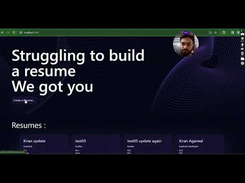 Resume Builder React Web Application using redux-toolkit, react-router-dom v6 ,react hooks.