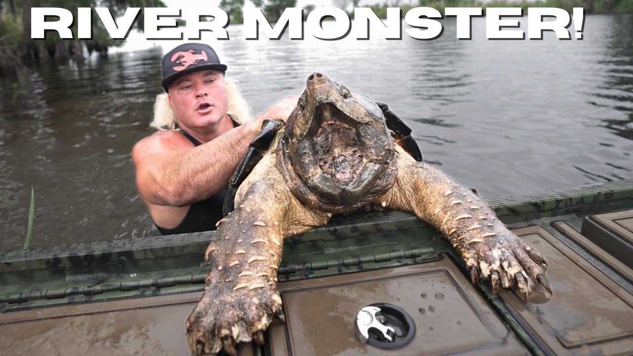 INSANE Catch… Giant Alligator Snapping Turtle