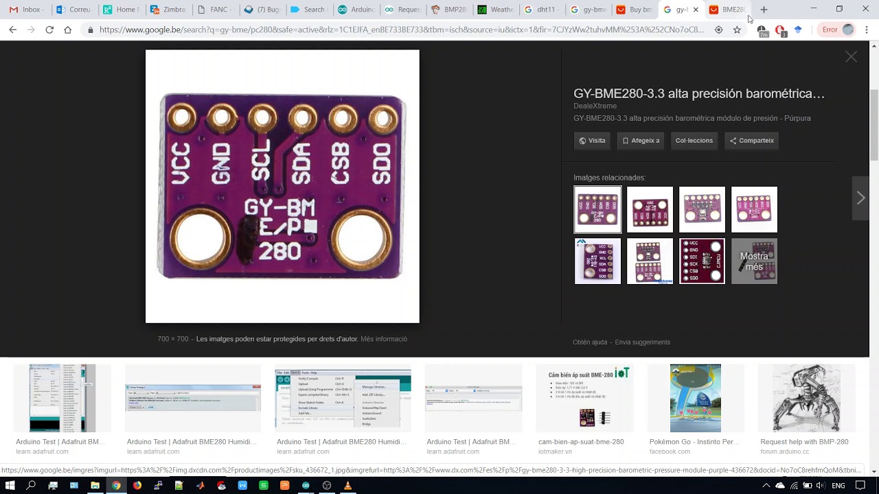 Barometric sensor BME280 I2C address