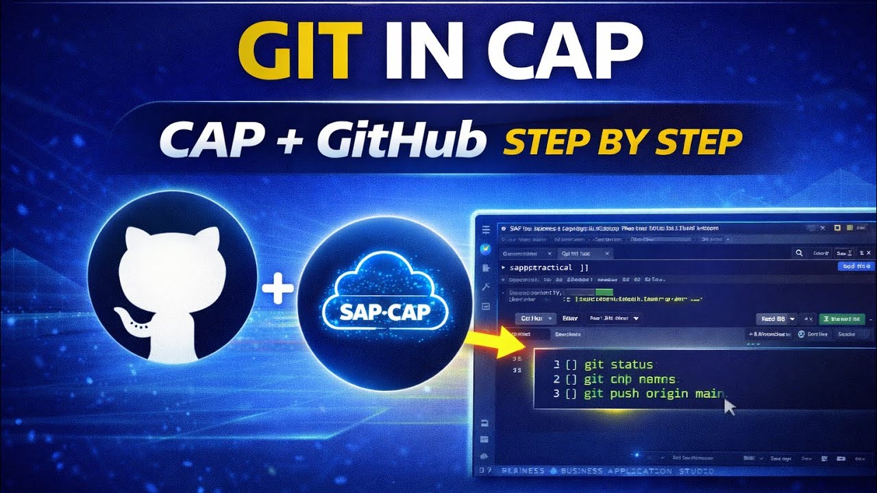 SAP CAP Tutorial | Git Integration & Version Control (Step-by-Step)