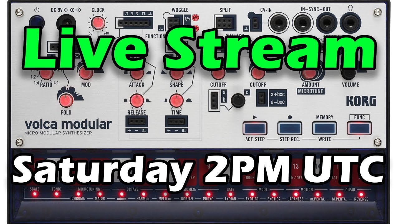 ranzee Live Stream #4 - Korg Volca Modular