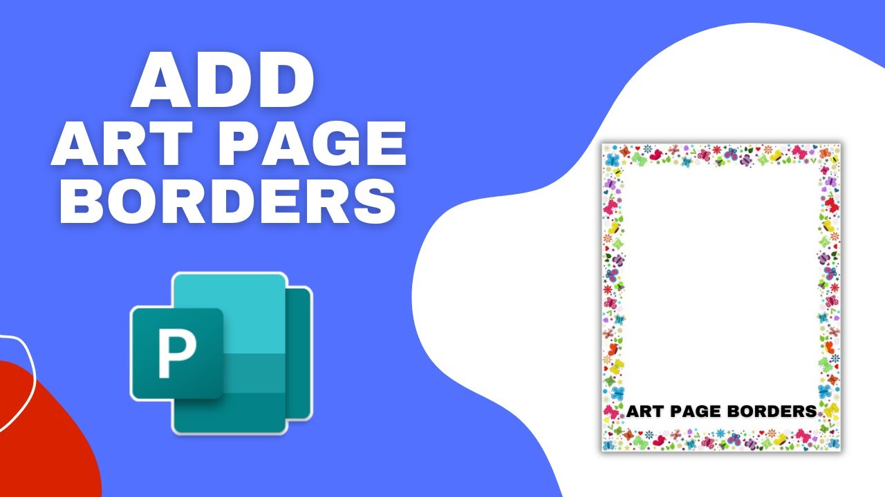 How to Add Art Page Borders in Publisher Document