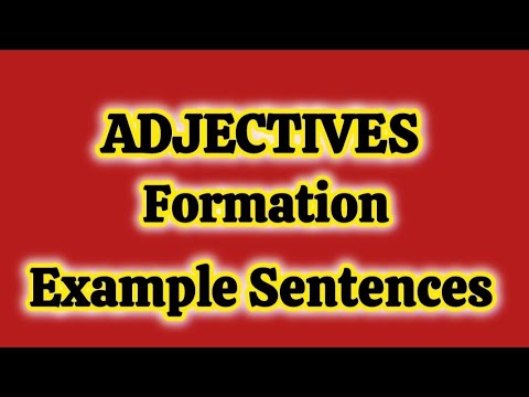 Formation of Adjectives #easygrammarteachinglesson @shubisEnglishzone9075