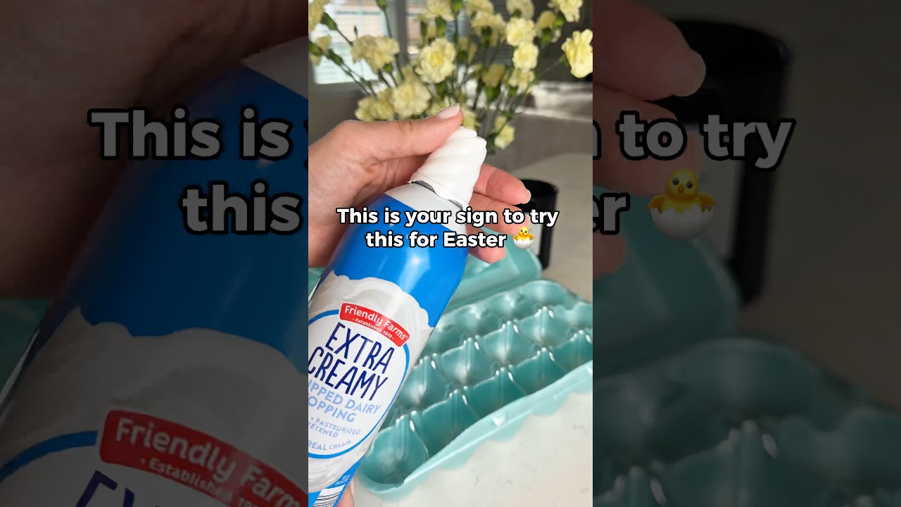 Easy Easter egg idea you’ll love 🐣 #easter #eastereggs #diy #lifehack #shorts