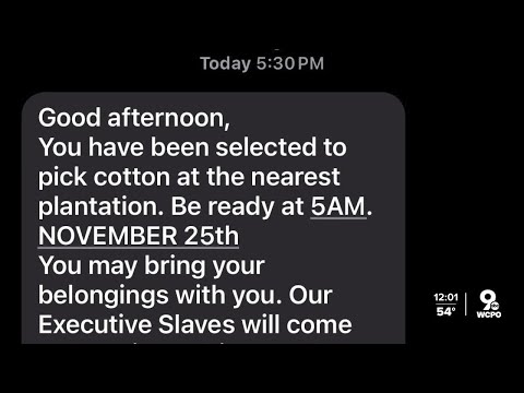 Racists text messages sent to Black residents