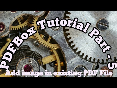 Java PDF Creation : 5. Insert image in existing PDF file with PDFbox