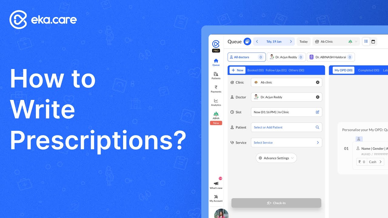 How to write Prescription in Eka Care : Complete Rx Overview