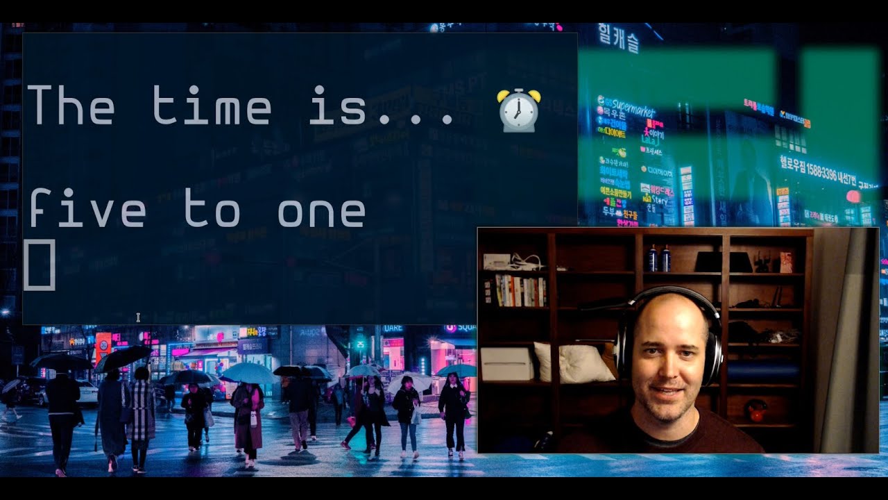 A Fuzzy Clock in Bash for My Status Bar