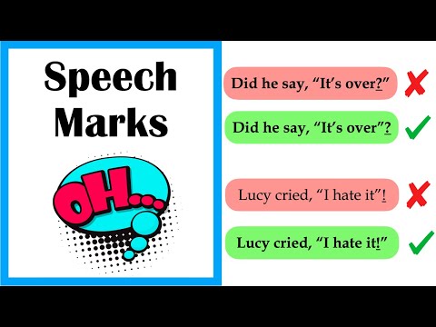 How to use SPEECH MARKS 🗣 Learn with Examples