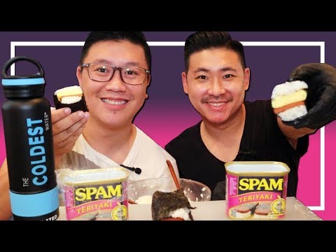 How to Make Spam Musubi with Egg - Mukbang