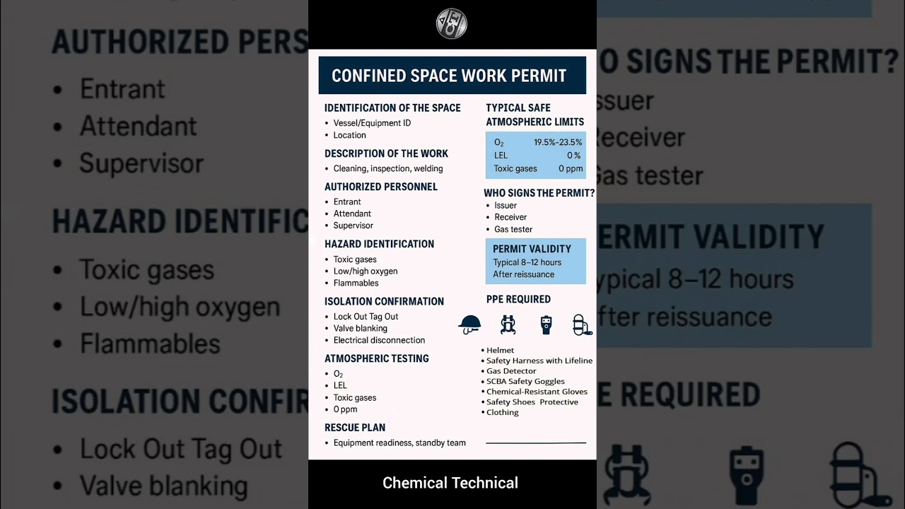 Confined Space Work Permit System #safety #permits