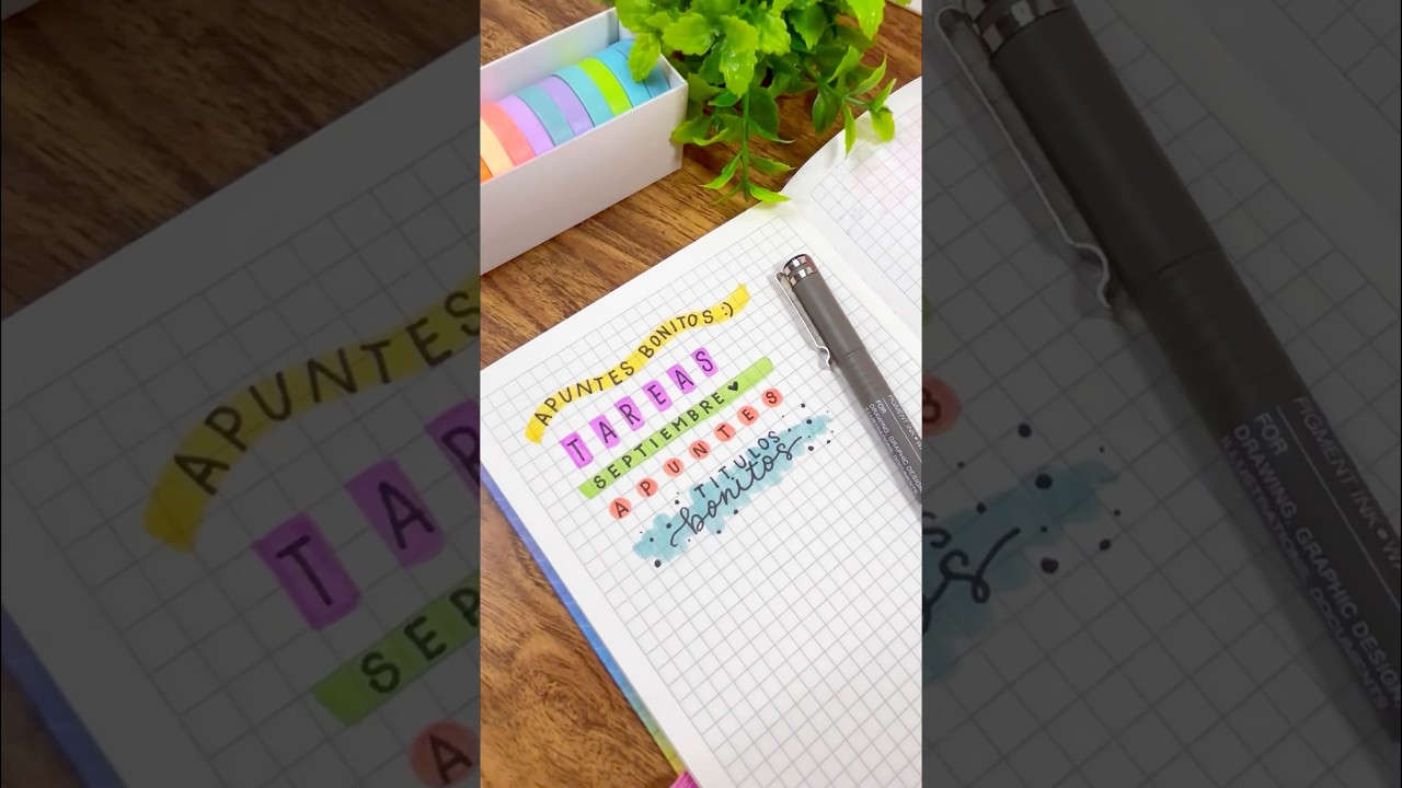 Pretty titles and subtitles #notes #prettytitles #prettynotes #lettering #markers