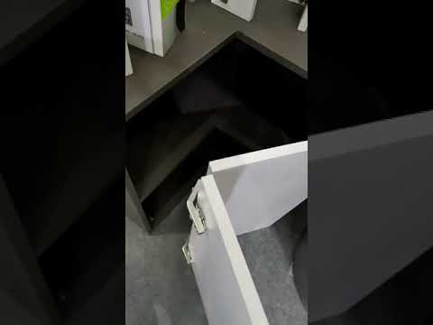 The application of kav 180 degree + 135 degree corner hinges