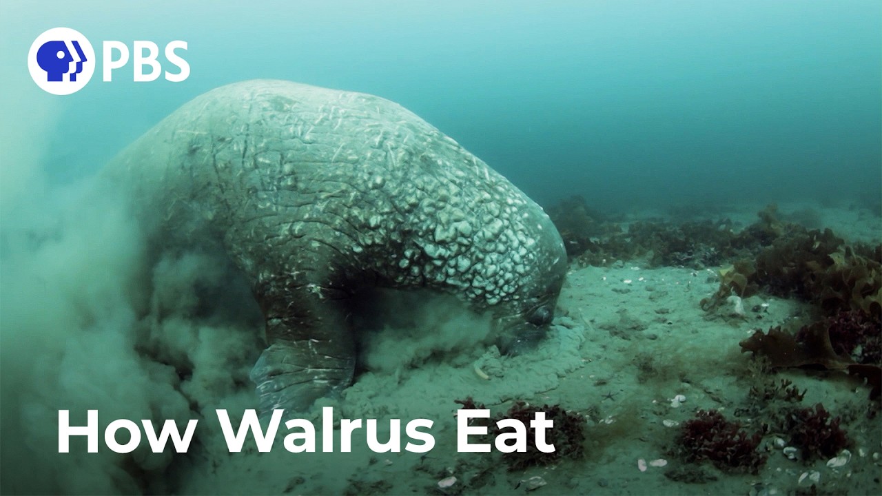 How Walruses Really Eat Clams