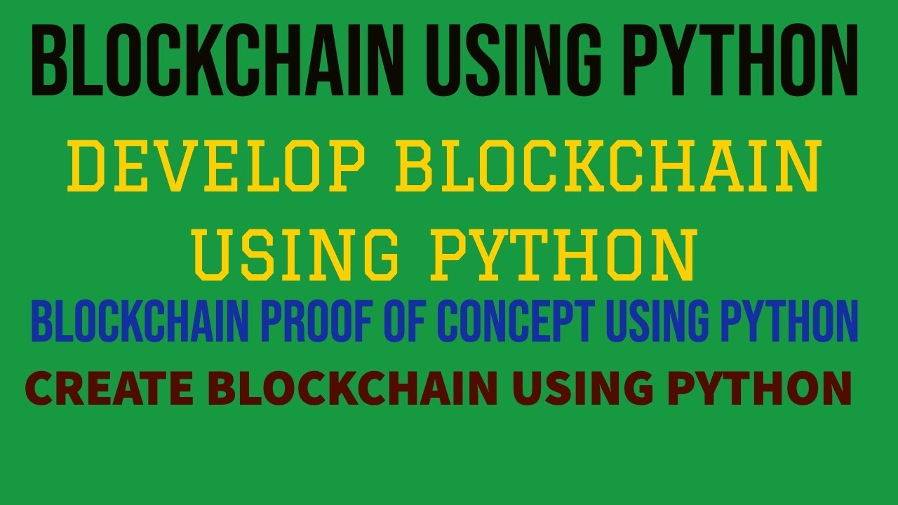 PYTHON PROJECT|BLOCKCHAIN PROOF OF WORK USING PYTHON|HOW TO CREATE BLOCKCHAIN USING PYTHON|PART:1