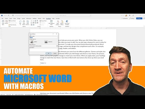 Working with Macros within Microsoft Word