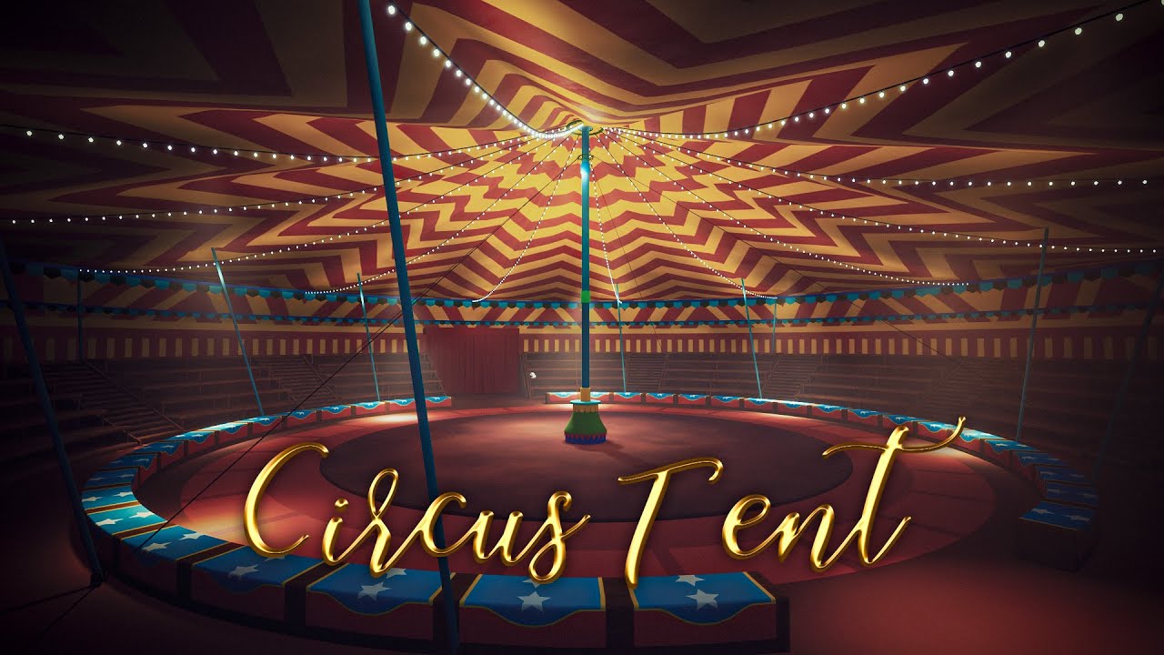 Circus Tent Interior Exterior Pro 3D Model