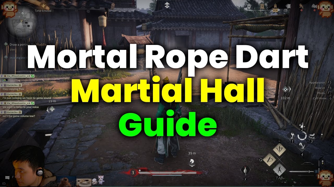 How To Unlock Mortal Rope Dart; Nine Mortal Ways Martial Hall Walkthrough - Where Winds Meet