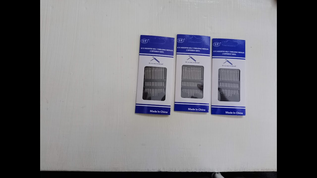 Unboxing: Blind Needle Elderly Needle-side Hole Hand Household Sewing Stainless Steel Sewing