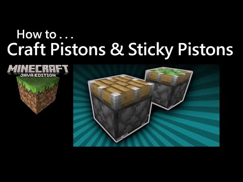 How To Craft Pistons & Sticky Pistons