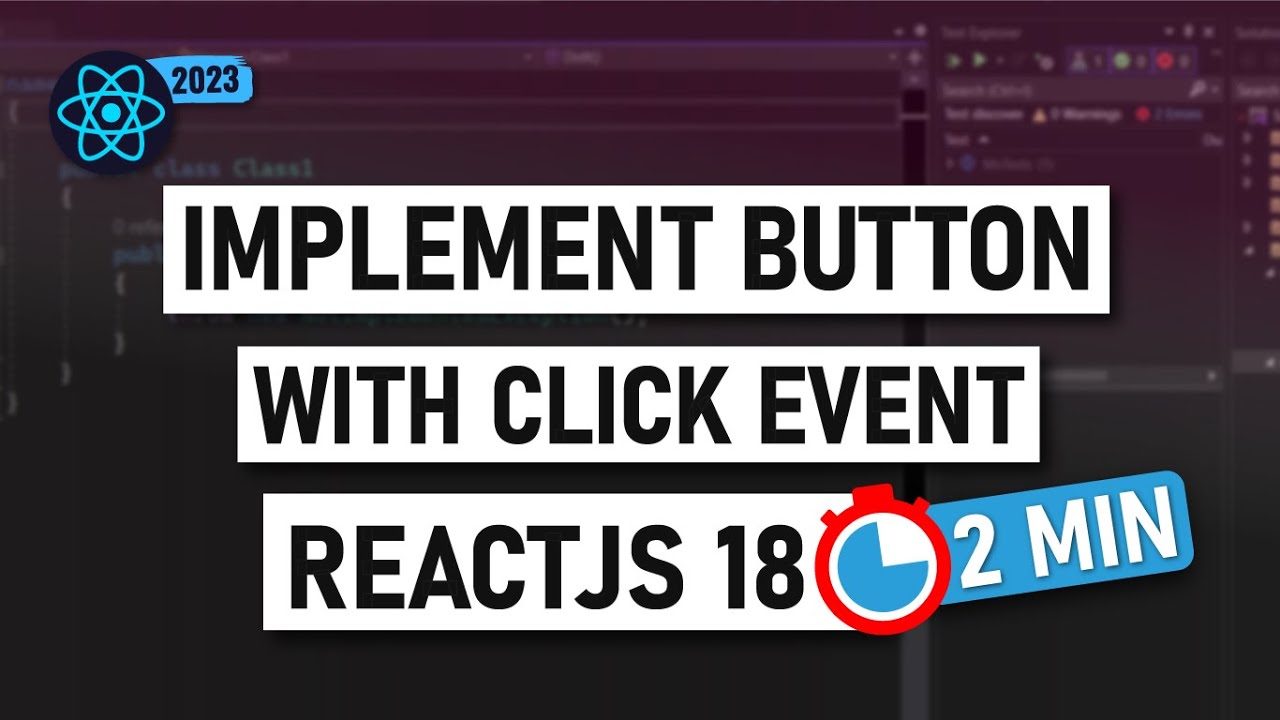 As Beginner: Easy trick to Implement button with CLICK EVENT using ReactJS 18 in JUST 2 Minutes!