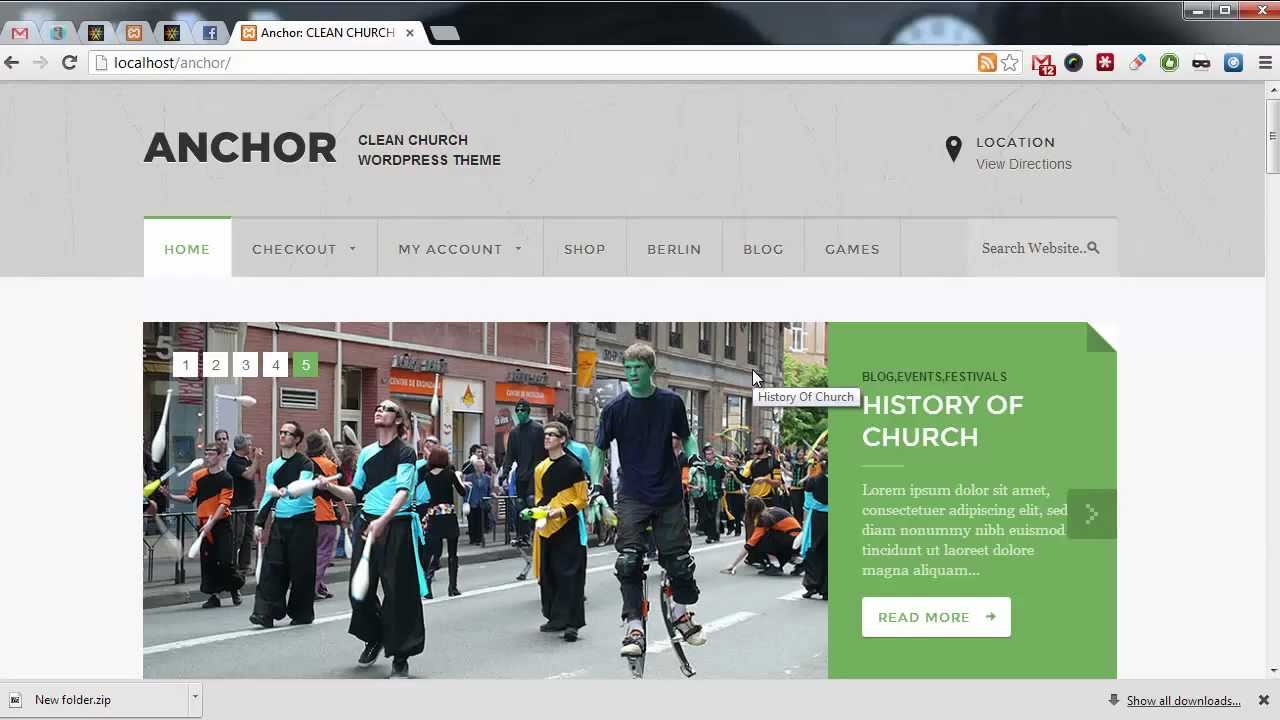 Anchor WordPress theme overview