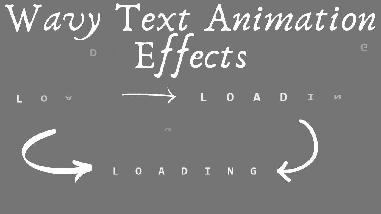 CSS Wavy Text Animation Effects: How to Create wavy text effects in HTML5 with CSS3 animation