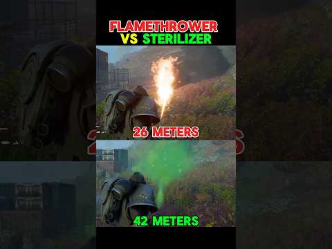 THE FLAMETHROWER VS THE STERILIZER - HELLDIVERS 2
