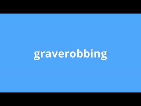 what is the meaning of graverobbing