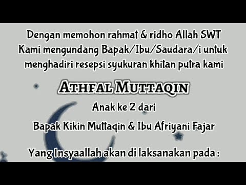 Undangan Digital Khitan | Walimatul Khitan | Khitanan | Sunatan | Kekinian Animasi Modern