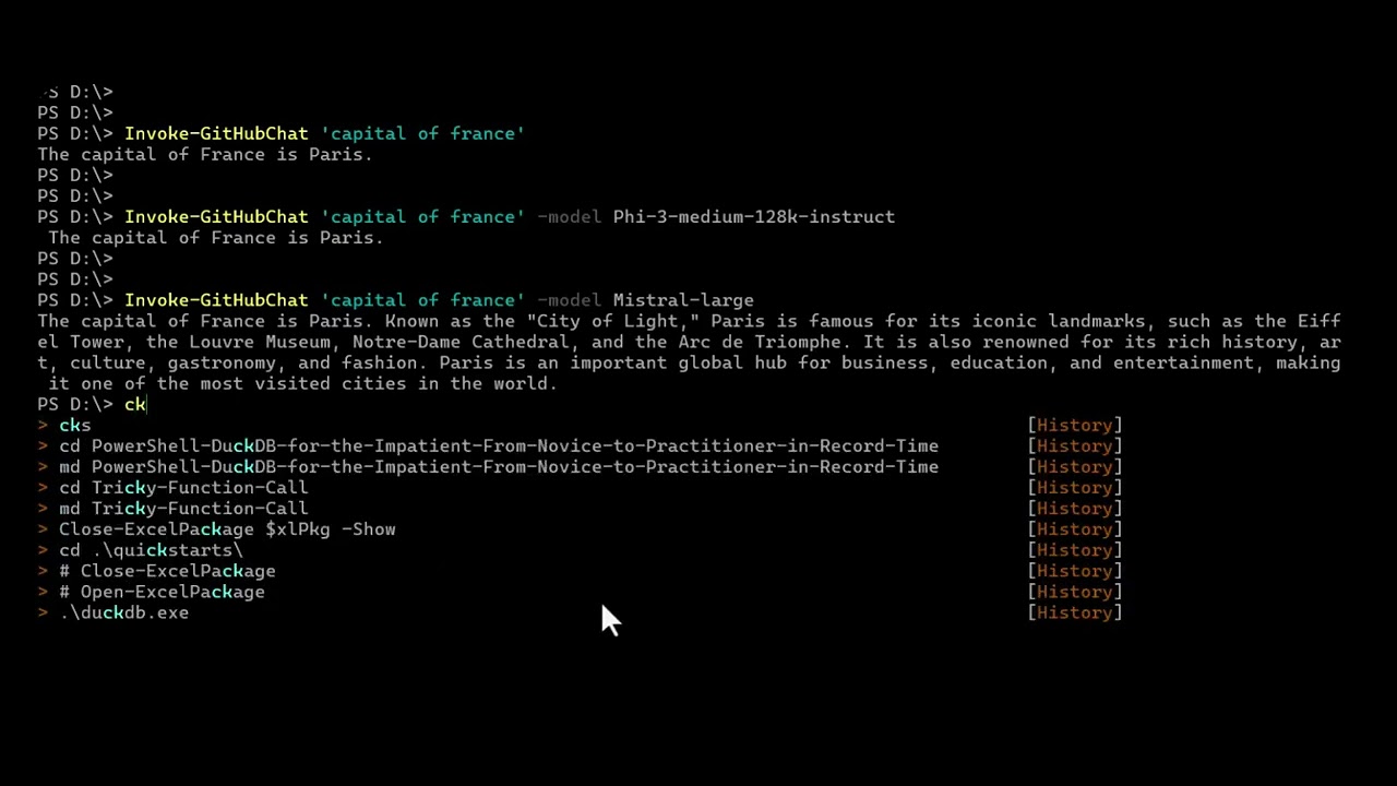 PowerShell Meets GitHub AI: Exploring PS GitHub Chat Module