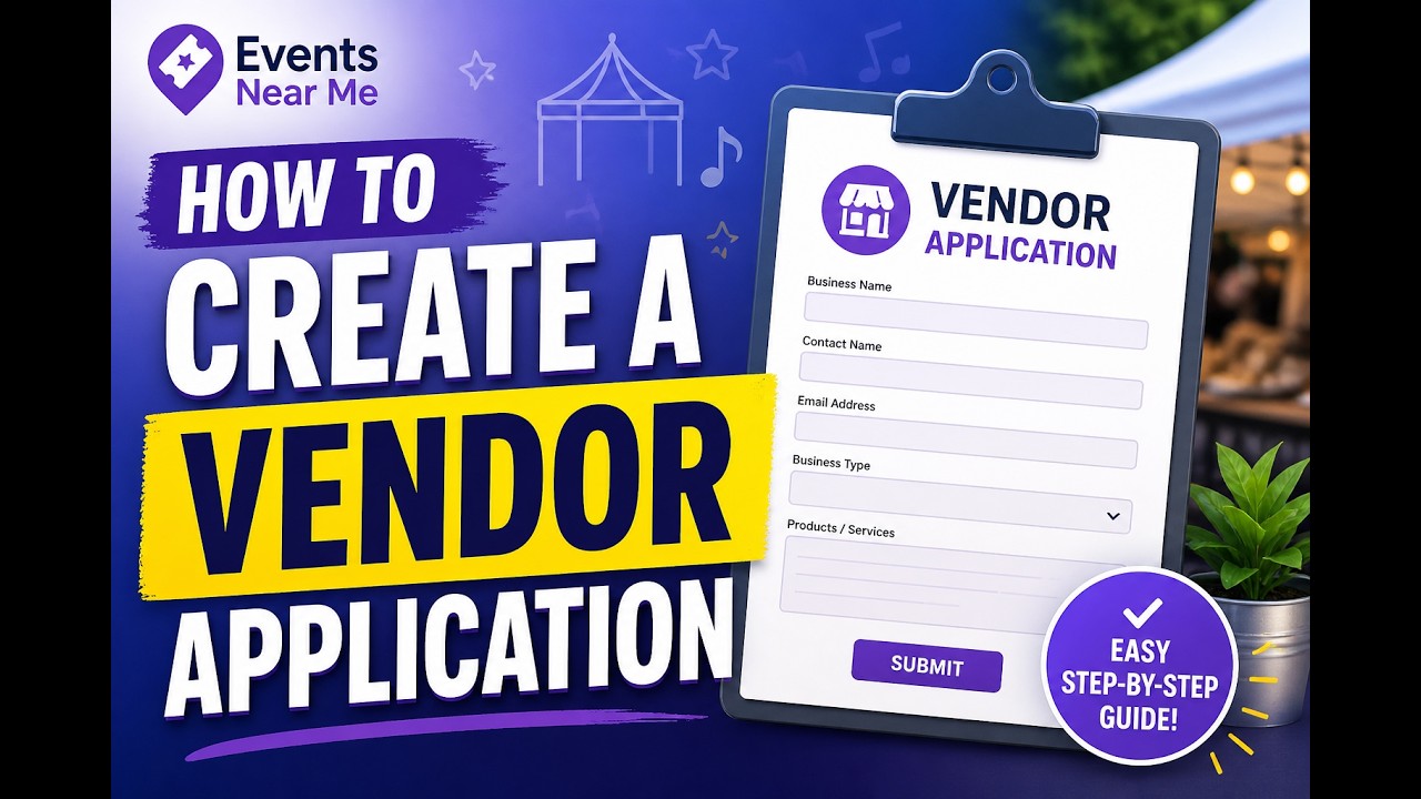 How To Create Vendor Application for Your Event
