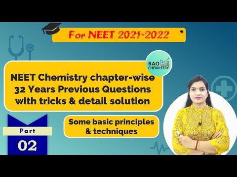 MTG chemistry Chapter wise 32 years previous year question with tricks & detail solutions NEET 2022