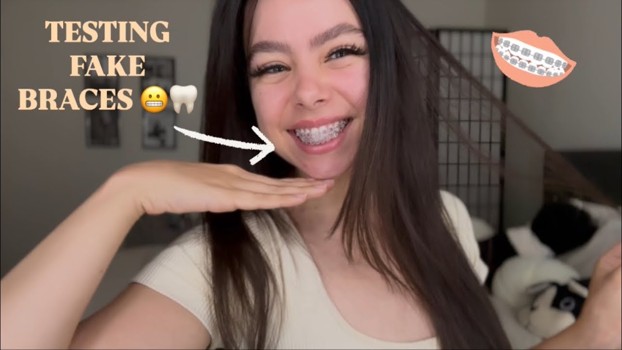 TRYING FAKE BRACES FROM AMAZON *diy at home braces*