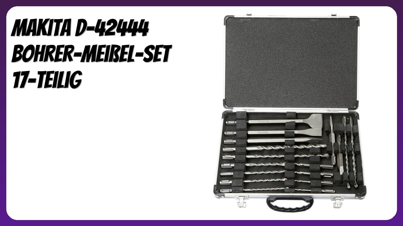 BEWERTUNG (2026): Makita D-42444 Bohrer-Meißel-Set 17-teilig. Infos