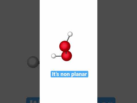 the structure of h2o2 is planar or non-planar?