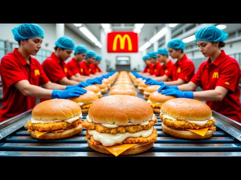 How McDonald’s Filet-O-Fish Is Made – Massive Million Tons of Fish Processed In Factory