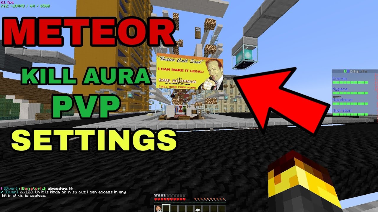 [100% Working] Meteor Kill Aura Best Secret Settings to become PVP God #meteor #killaura #pvp