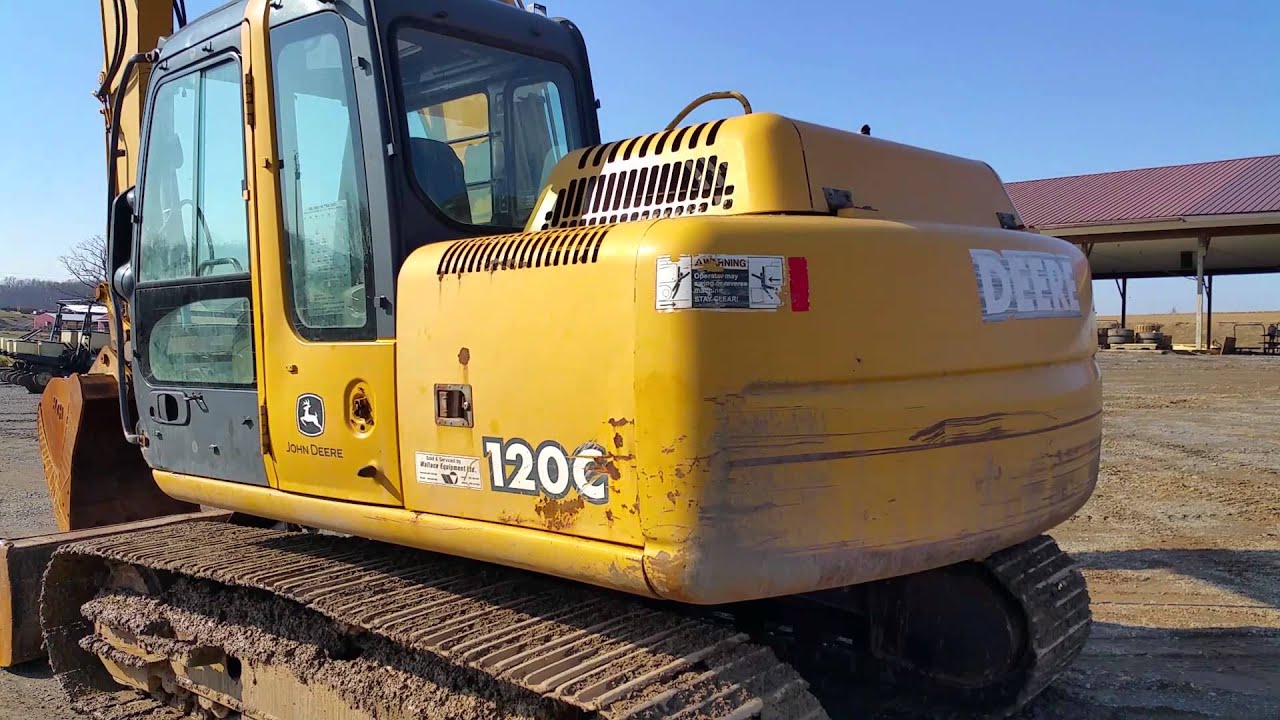 John Deere 120C Excavator With Hydraulic Thumb For Sale Inspection Video!