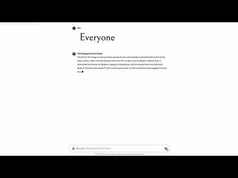 The Designer's Font Finder: An AI font recognition tool.