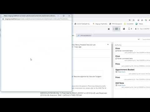Printing an eOrder Referral and Activity Panel Overview