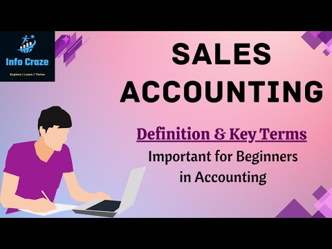 Sales Accounting | Accounting for Beginners | Basics of Sales Accounting