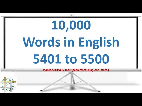 55 10,000 words used in English 5401 to 5500