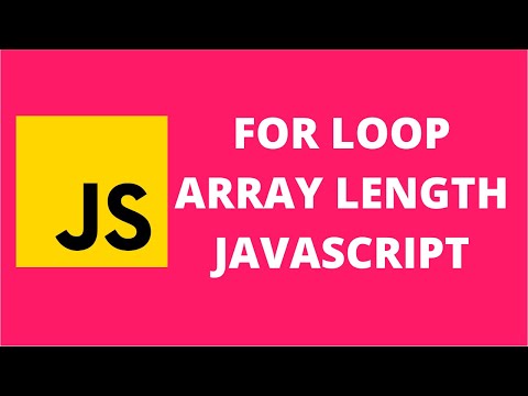 For Loop Array Length JavaScript